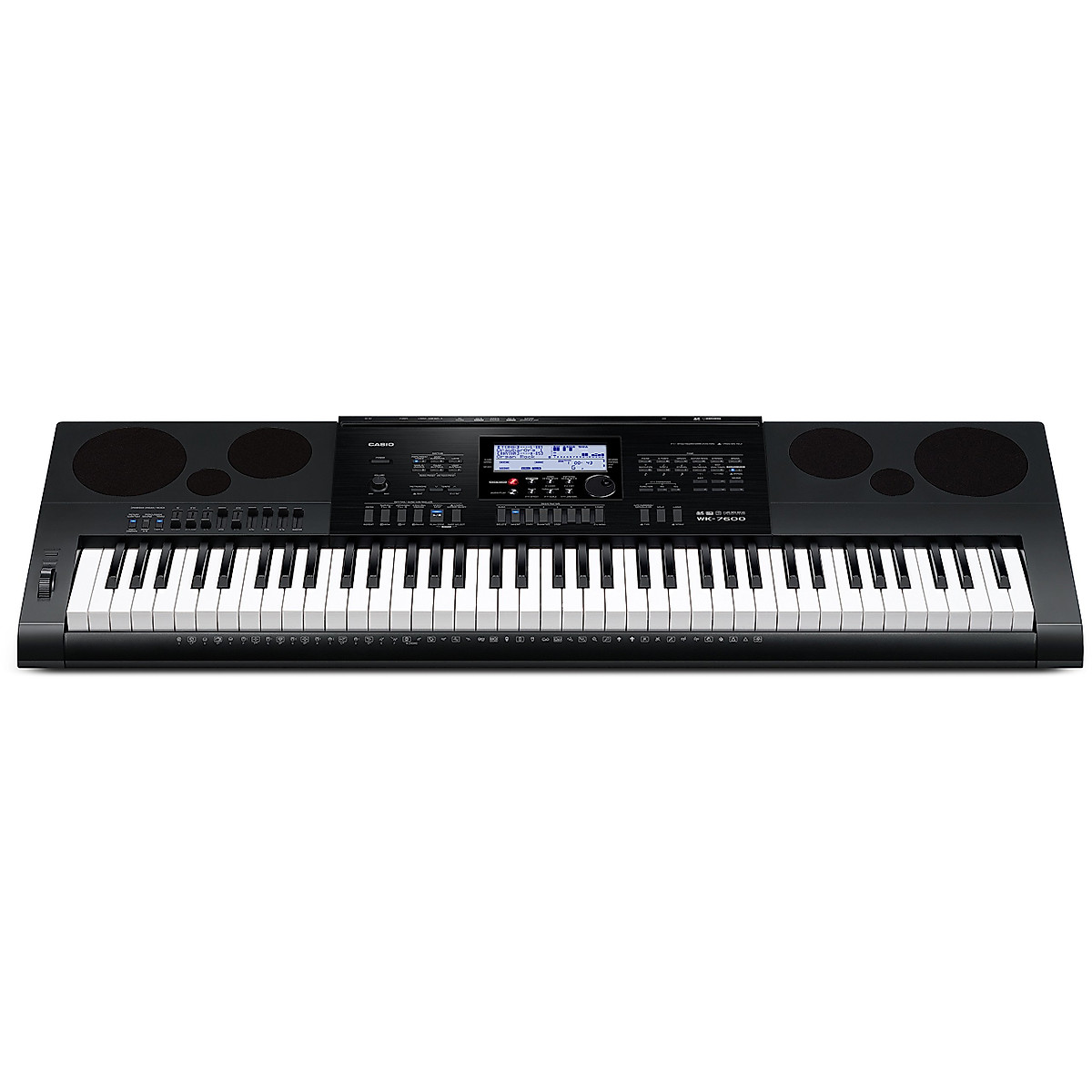 Casio WK-7600 76-Key Workstation Keyboard Bundle with Adjustable Stand, Bench, Sustain Pedal, Power Supply, Instructional DVD, and Austin Bazaar Polishing Cloth