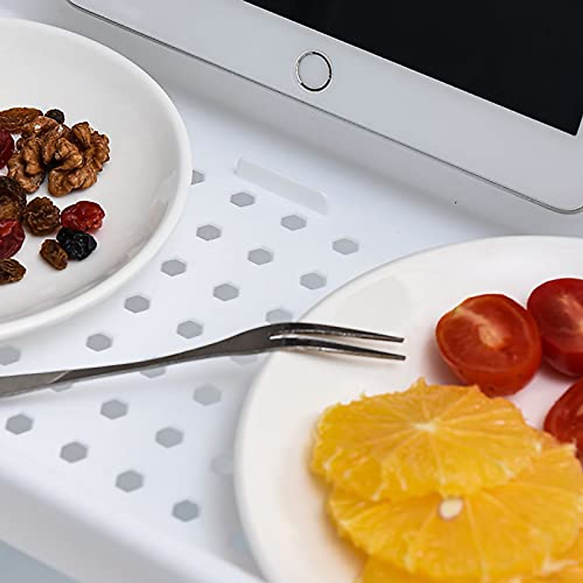 Bathtub Caddy Tray Expandable Adjustable Bath Tub Table Non-Slip Waterproof Multifunctional Plastic Bathtub Toy Holder Shelf Organizer for Bathroom Gadgets(White)