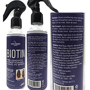 Hair Chemist Biotin Leave-in Conditioning Spray 6 oz. - Deep Conditioning Treatment, Leave in Conditioner