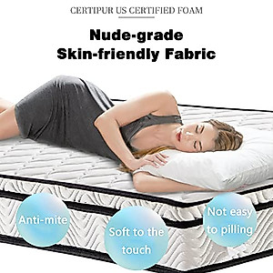 Memory Foam Mattress 8 inch Box Spring Mattress Medium Firm Mattresses for Cool Sleep & Pressure Relief（Twin XL）