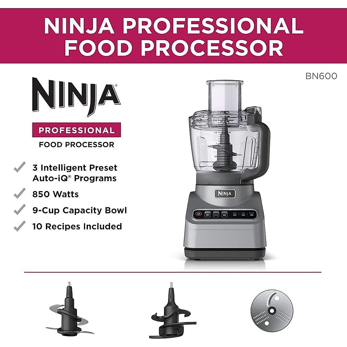 Ninja BN600 Professional Food Processor (Renewed)