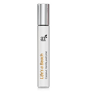 Artnaturals Life's a Beach - Roll On Perfume- Rollerball Fragrance - Coconut Lime Vanilla Scent - .33 oz