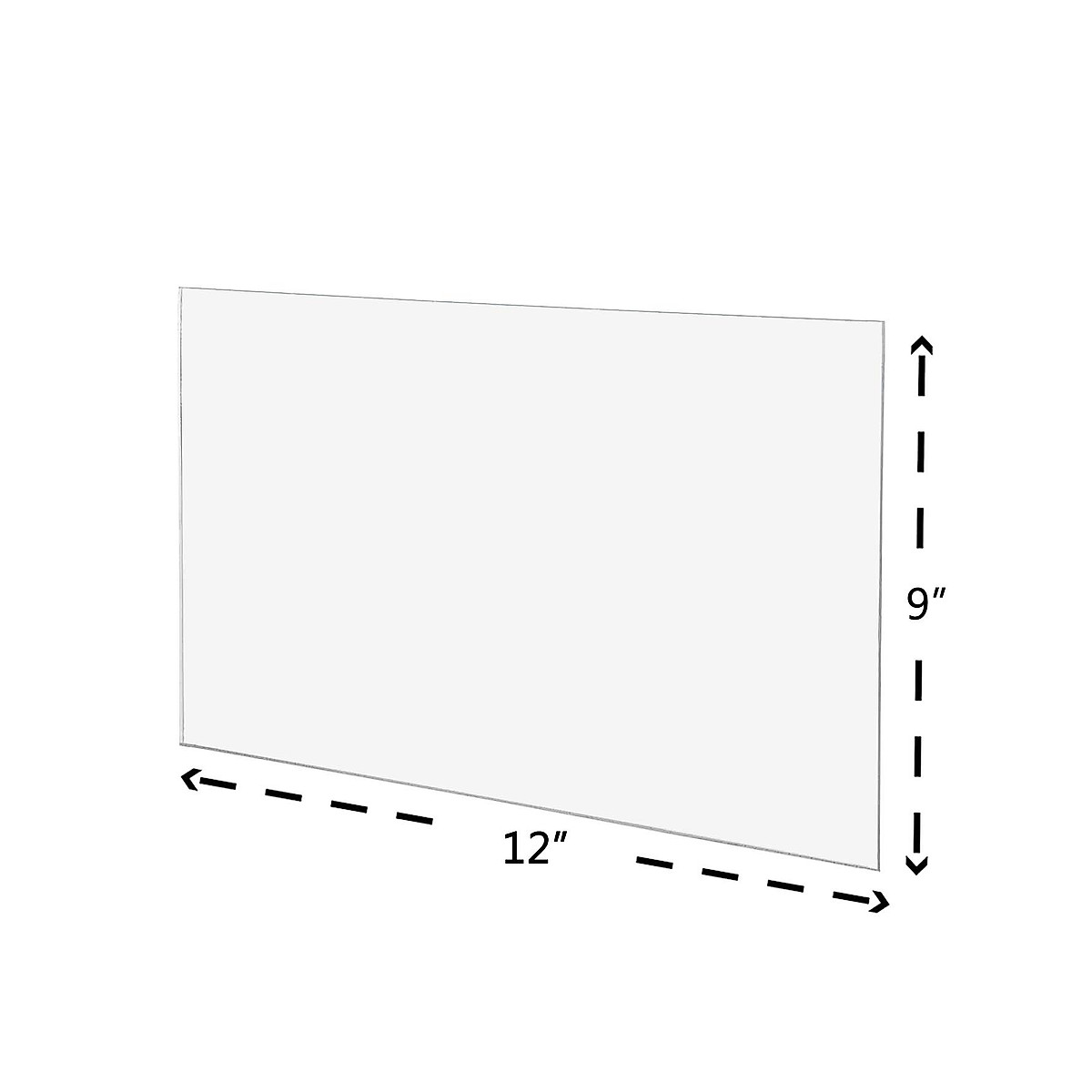 Clear Acrylic Plexiglass Sheet - 1/8" Thick Cast - 9" x 12"