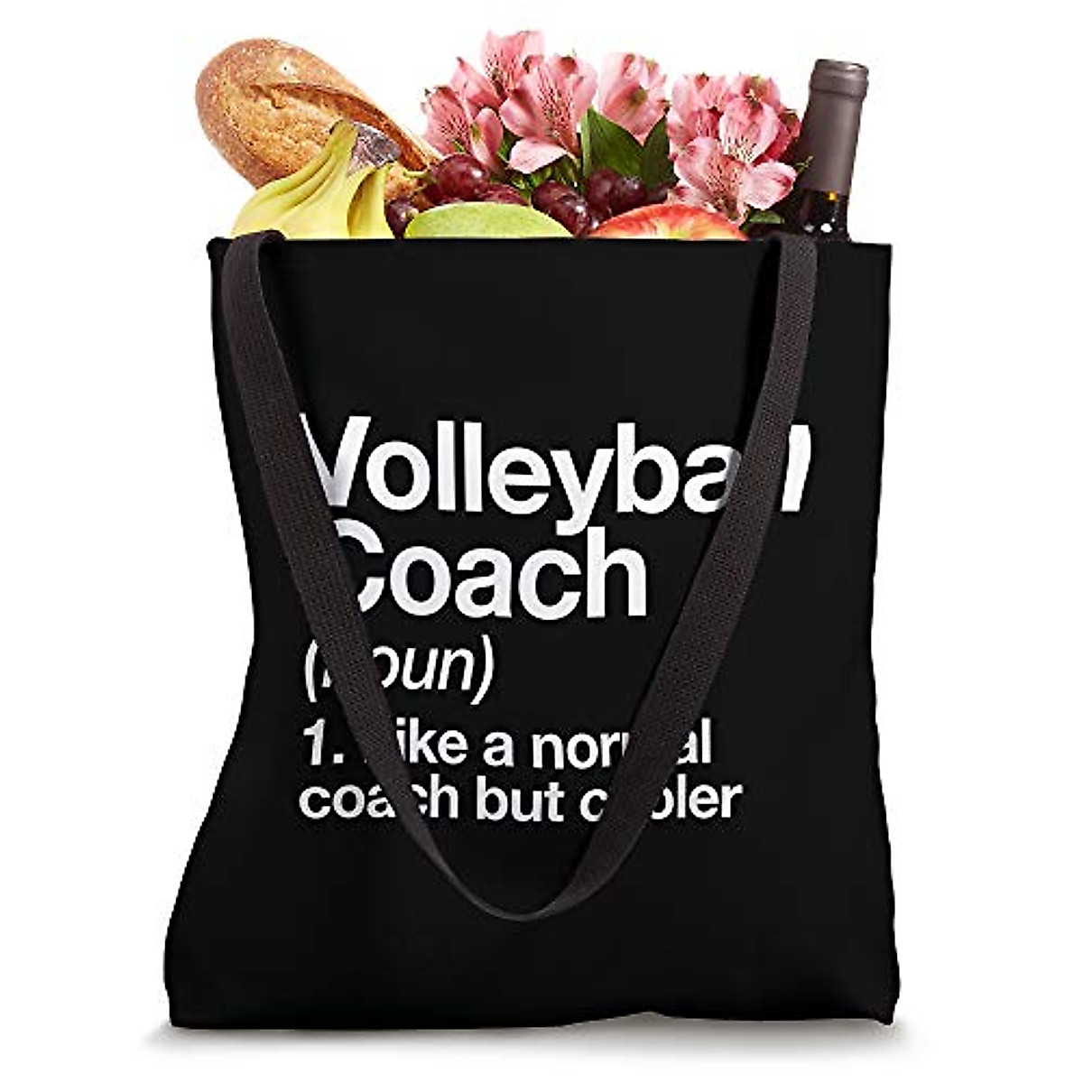 Volleyball Coach Funny Sports Definition Trainer Instructor Tote Bag