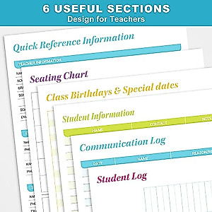 Teacher Planner 2023-2024, Weekly and Monthly Planners 2023-2024 for Women & Men in Jul.2023 - Jun.2024, 8.5"x 11" Marked Tabs, Hardcover with Elastic Closure, Back Pocket, Twin-Wire Binding (Marble)
