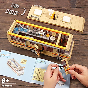 OrbBlaster Rvs for Break Bad Building Set, Upgraded Creative Rvs Building Bricks Merchandise, Camper Van Building Set Toy for Boys Age 8-12