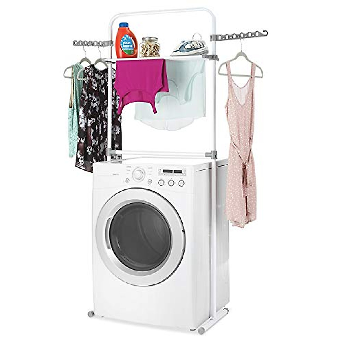 Whitmor Laundry Storage and Drying Rack, White