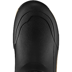 LaCrosse Women’s 14” Alpha Thermal Insulated Work Boots with Plush Fleece Lining, Premium Rubber Construction, and Grippy Antarctic Outsole, Black/Tan 7.00MM - 10 M