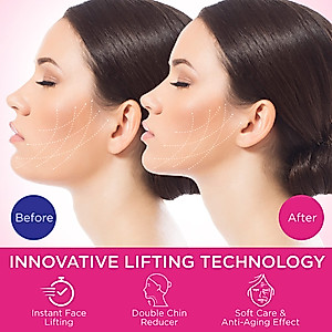 Galeboy V line Lifting Mask Double Chin Reducer, Double Chin Eliminator, Double Chin Mask, Chin Strap, Chin Mask Lift, Chin Strap for Double Chin for Women & Men (66cm)
