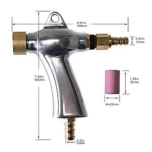 Sand Blaster Gun, Sandblasting Sandblaster Gun Kit for Sandblast Blast Cabinet with 10Pcs Ceramic Nozzles
