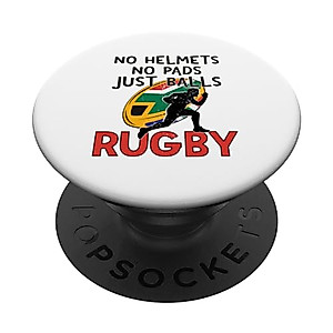 Funny South Africa Rugby No Helmets Design PopSockets Standard PopGrip