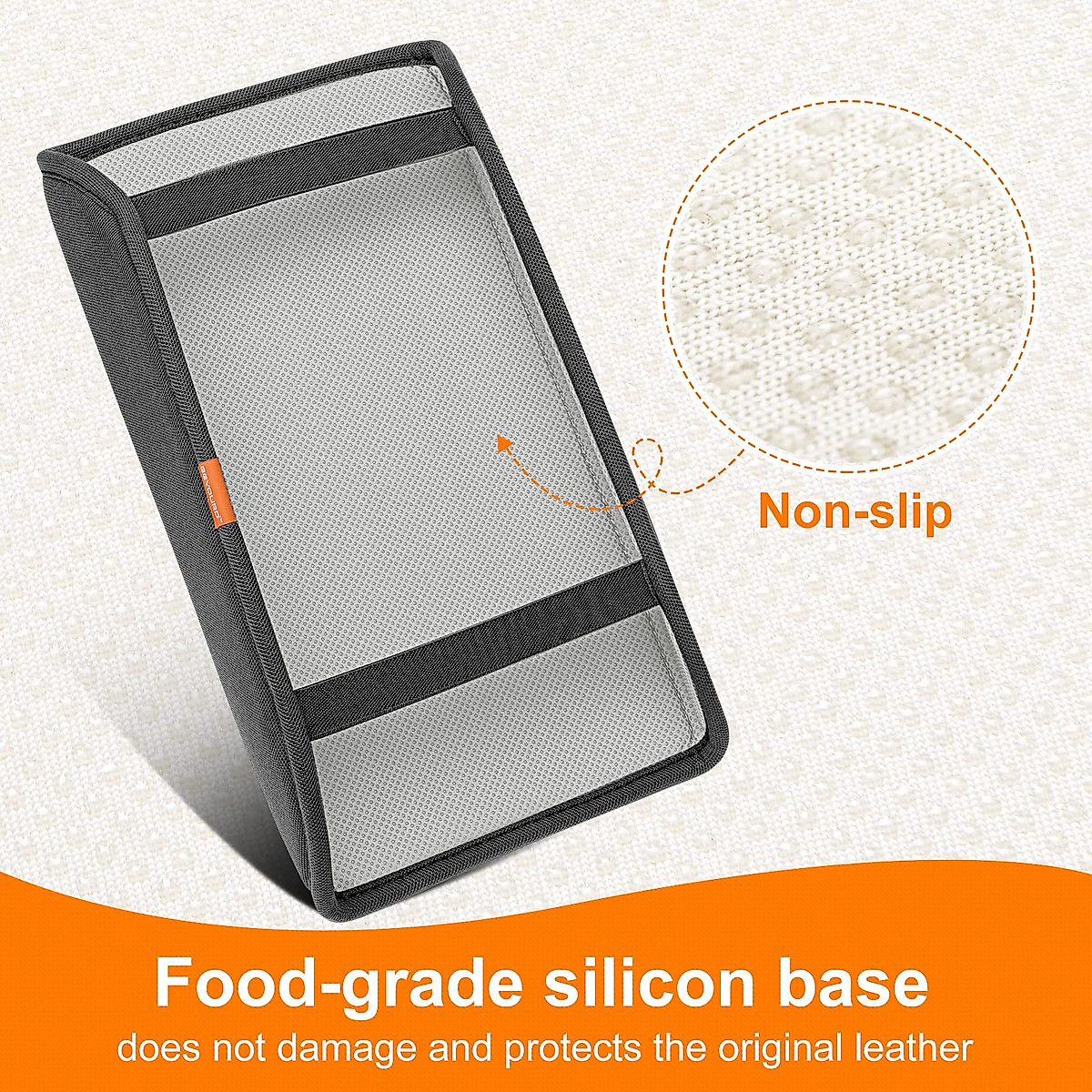 BEYOURD Armrest Cover fit for Tesla Model 3 Model Y, Soft Cloth Center Console Cover, Washable Armrest Box Cover, Non Slip Middle Console Protector Pad, Grey