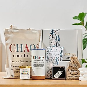 APRBOX Chaos Coordinator Gifts for Women Christmas Gift Thank You Gifts Teacher Appreciation Gifts for Coworker Boss Lady Gifts Office Gift for Coworker Leadership Work Anniversary Gifts Birthday Gift