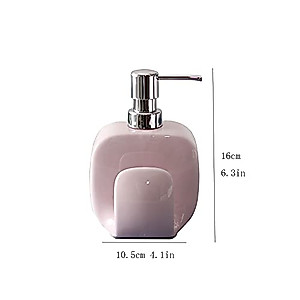 Soap Pump Dispenser Ceramic Bathroom Soap Dispenser Home Hotel Modern Bathroom Soap Dispenser, Kitchen Home Hotel Bathroom Accessories Bottles Dispenser (Color : B)
