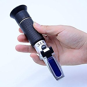 Brix Refractometer with ATC, Brix 0-32, Hydrometer in Wine Making, Homebrew Kit (0~32%)