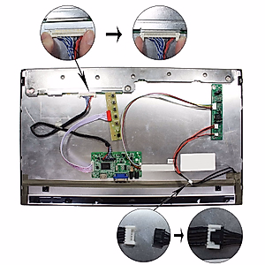 VSDISPLAY HD-MI VGA LCD Controller Board VS-RTD2556HV-V2 Work for 21.5 Inch 1920x1080 LM215WF3-SDA1 LM215WF3 SDA1 LM215WF3 SD A1 LM215WF3(SD)(A1) 30 Pin EDP LCD Screen