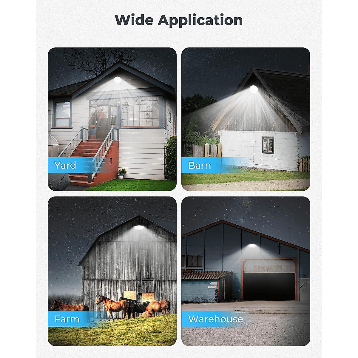 AGranTOP LED Barn Light, 12000LM Dusk to Dawn Outdoor Lighting with Photocell Adjustable Angle 100W 6500K Daylight IP66 Waterproof Street Light for Barn/Yard/Garage/Security