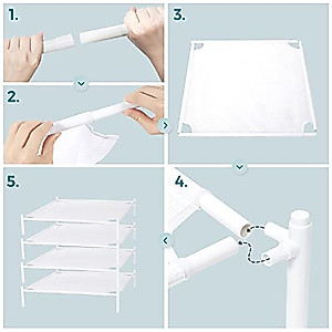STORAGE MANIAC 4 Pack Sweater Drying Rack + Toiletry Bag for Travel