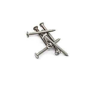 50pcs #10 X 1-3/4" Stainless Steel Cross Head Cross Wood Screw, 18-8 (304) Stainless Steel Screw, self-Tapping Screw.