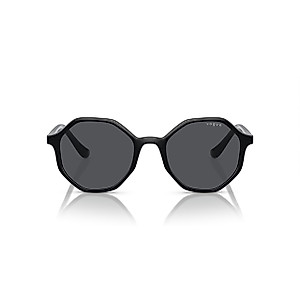 Vogue Eyewear Woman Sunglasses Black Frame, Grey Lenses, 52MM