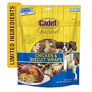 Cadet Gourmet Chicken Wrapped Biscuit Dog Treats 14 oz.