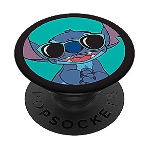 Disney Lilo and Stitch Cute Sunglasses PopSockets PopGrip: Swappable Grip for Phones & Tablets