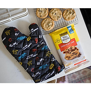 Friends Icons & Quotes Black Oven Mitt Glove