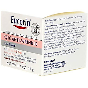 Eucerin Q10 Anti-Wrinkle Sensitive Skin Creme 1.7 oz (48 g)