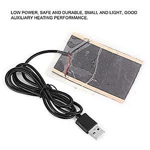 Heat Pad For Reptiles, 5W Portable Heating Pad Carbon Fiber Reptile Heating Pad 45˚C USB Heating Film Heat Mat For Reptiles Low Power Heat Pad For Home Outdoors Daily Use