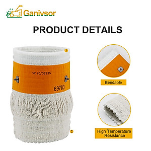 Ganivsor 32225 Wick for Kero World KW-24C DuraHeat DH-2300 Dyna-GLO CV-2300&RMC-95C Envirotemp CV-2300 Keroheat CV-2300, Heater Replacement Wicks, White