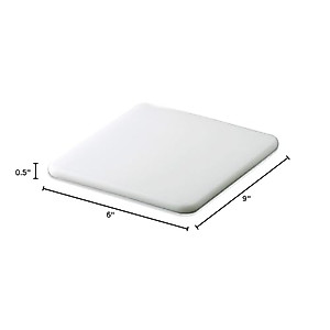 San Jamar Cutting Board, 6x9, White