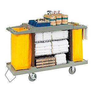 GLOBAL INDUSTRIAL Hotel Cart, Housekeeping Cart