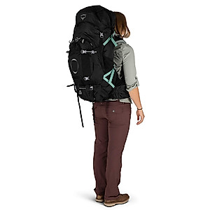 Osprey Ariel Plus 85L Women's Backpacking Backpack, Black, WM/L