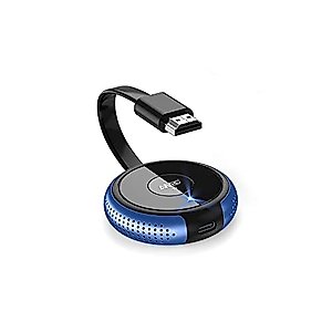 TIMBOOTECH HDMI Wireless Transmitter 165FT Blue - 1 Receiver Can be Paired with 8 Transmitters - Switch by One Click - Also Compatible with Other Brands Wireless HDMI Receiver