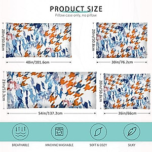 Camouflage Pillowcase for Hair and Skin Body Pillow Cover Long Pillow Case 20"X 54" Body Pillow Pillowcase with Zipper for Sleeping