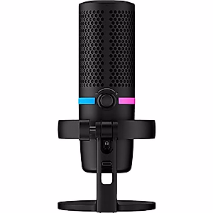 HyperX Duocast Omnidirectional USB Microphone RGB Lighting Black (Renewed)