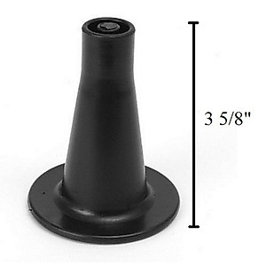 3-5/8" Tall Replacement Bed Frame Glide Feet, Cone Shaped, Set of 9