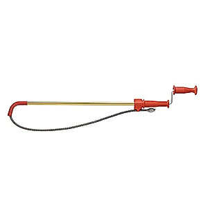 RIDGID 59787 Model K-3 Toilet Auger with Unclogging 3-Foot Snake and Bulb Head