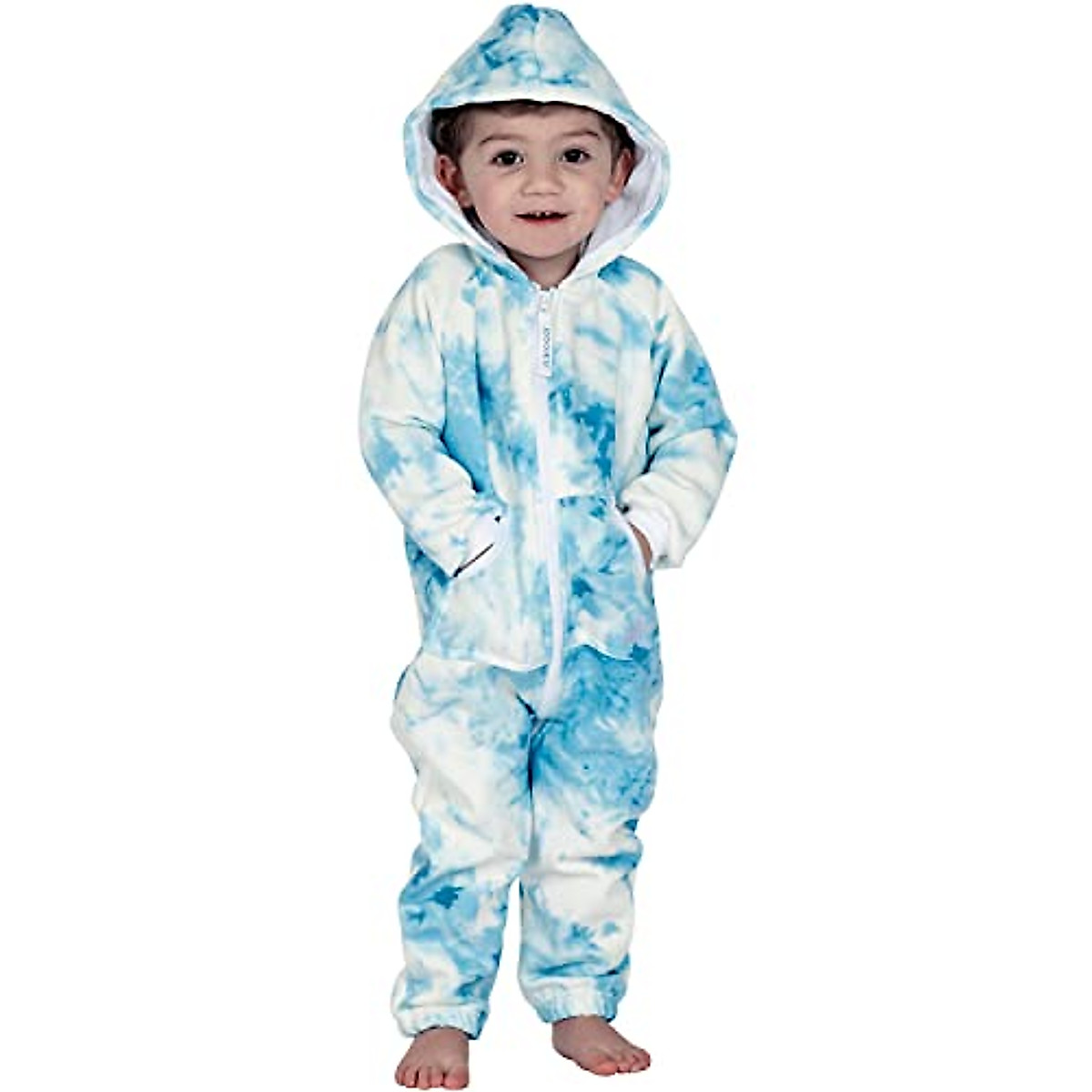 Doggie Joggies - Family Matching Tiedye Blue Pet Hoodie - Pet - XXLarge (Fits Up to 120 lbs)