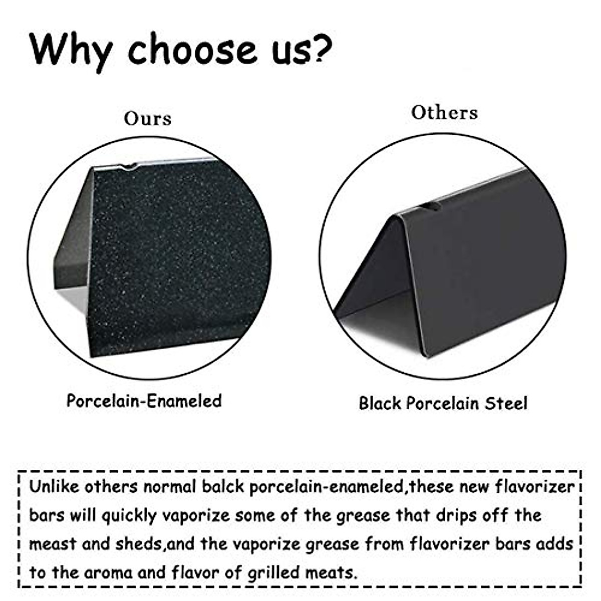 Hisencn 18 inch 69866 Grill Warming Rack, 7635 15.3 inch Flavor Bars for Weber Spirit E210 S210 E220 S220 Gas Grills with Up Front Controls Model