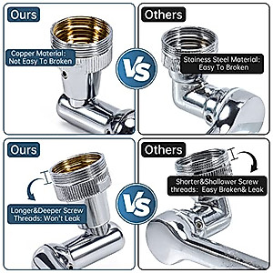 Rotating Faucet Extender,1440° Swivel Robotic Arm Extension Faucet with 2 Spray Functions, Bathroom Sink Sprayer Attachment for Eye/Hair/Face and Gargle Portable Washing