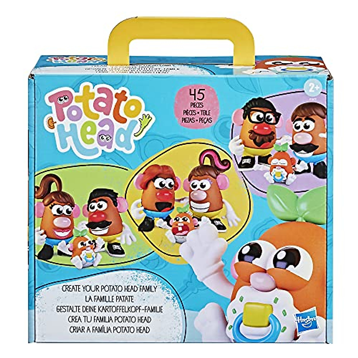 Potato Head, Create Your Potato Head Family Toy For Kids Ages 2 and Up, Includes 45 Pieces to Create and Customize Potato Families