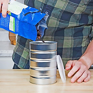 Cornucopia Empty Coffee Cans (4-Pack); Metal Cans for Kitchen Storage, Coffee Packaging and Arts & Crafts