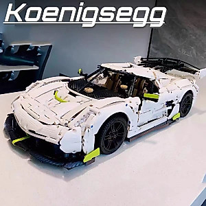 LOVEBRICK Fantasma Super Sports Racing Car Keenigseg Building Block Toys for Boys or Adults Kits ;MOC Adult Collectible Building Model 4346PCS Technology Set