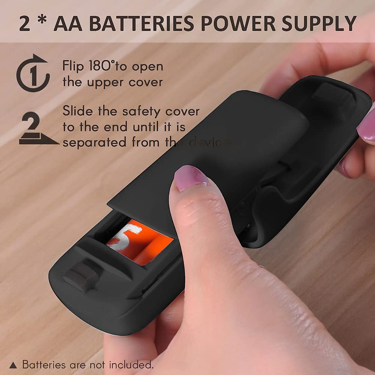 Ailgely Mini Bag Sealer, 2 In 1 Portable Heat Sealer and Cutter,Handheld Heat Vacuum Sealer,for Snack Plastic Fresh Bags Cookies Food Storage (Battery No Included)