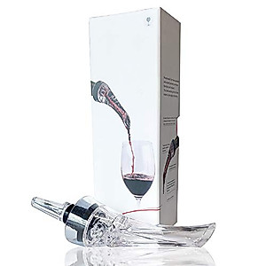 Wine Aerator Pourer Edible Grade Acrylic Material Olecranon Shaped Decanter Spout Included Gift Box