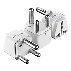 Ceptics South Africa, Botswana Travel Adapter, Universal Socket Plug Accepts Plugs From any Country, Perfect for Cell Phones, Laptops, Chargers and More - 3 Pack