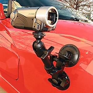 Delkin Devices Fat Gecko Dual Suction Camera Mount (DDMOUNT-SUCTION), black
