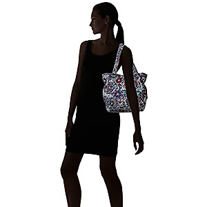 Vera Bradley Women's Cotton Glenna Satchel Purse, Stained Glass Medallion - Recycled Cotton, One Size