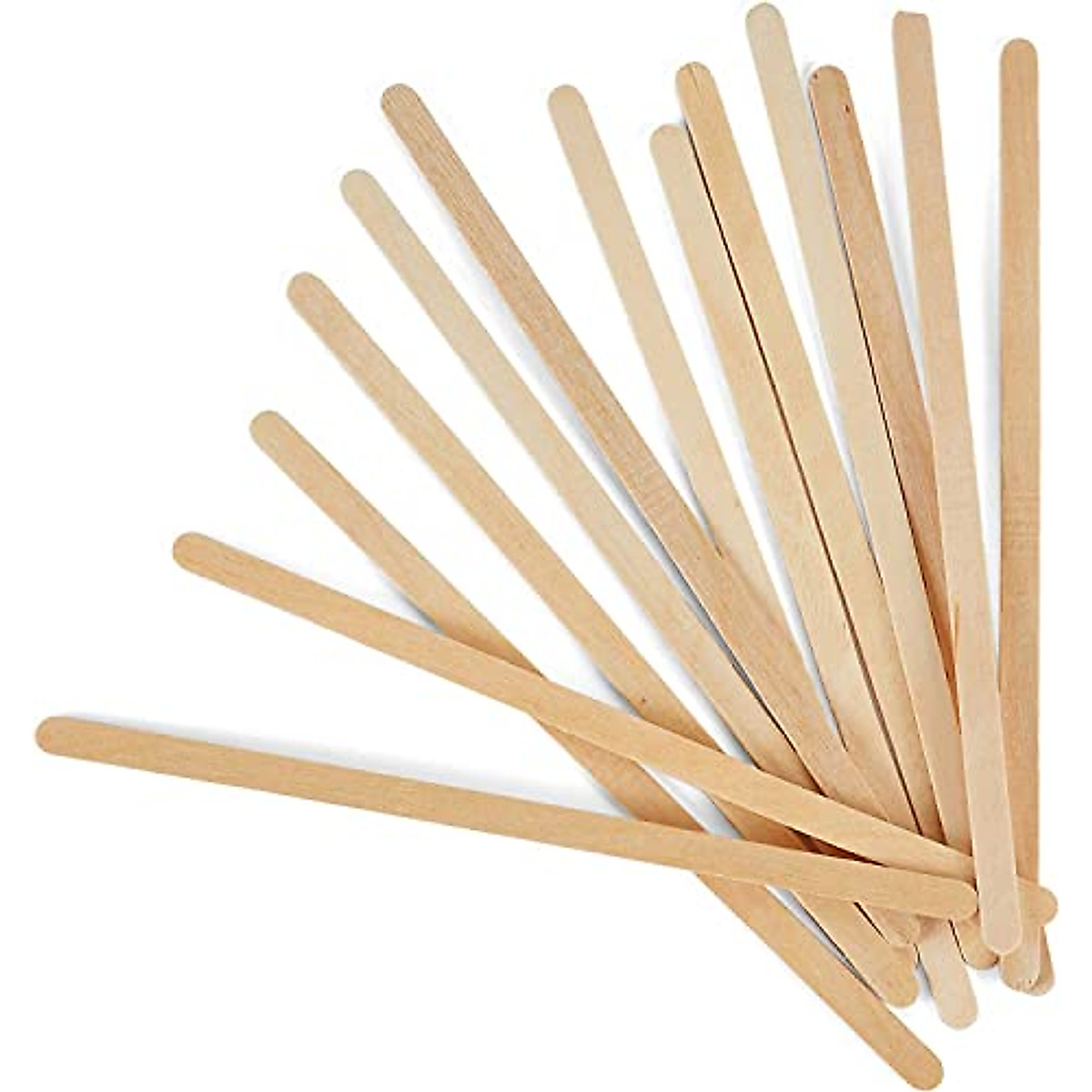 SPIXIR Coffee Stirrers Disposable Wooden Coffee Stir Sticks - Biodegradable Eco-Friendly Round-End Birchwood 5.5 Inches Large Wooden Stir Sticks - Pack of 500 Wood Stir Sticks